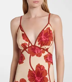 Johanna Ortiz Sendero De Astromelias Jersey Maxi Dress