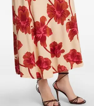 Johanna Ortiz Sendero De Astromelias Jersey Maxi Dress