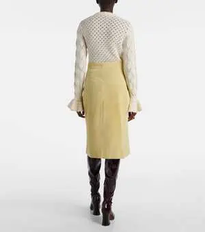 Chloé Suede Midi Skirt