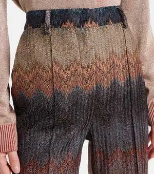 Missoni Zigzag Lamé Flared Pants - Multicoloured