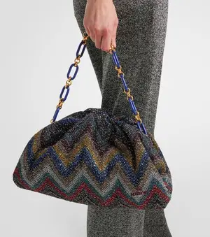 Missoni Zigzag Beaded Shoulder Bag