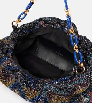 Missoni Zigzag Beaded Shoulder Bag