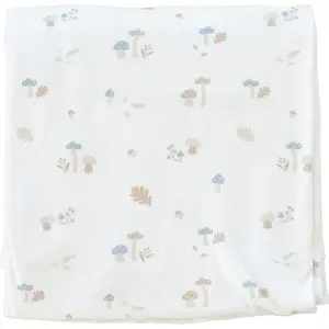 SARANONI Minky Print Swaddle - Mushroom