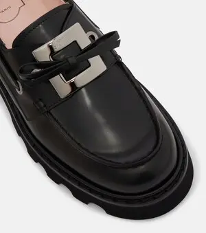 ROGER VIVIER Viv' Rangers Truck Leather Loafers