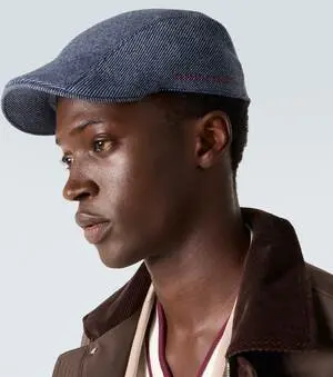 Brunello Cucinelli Striped Wool, Cashmere, And Silk Cap
