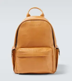 Brunello Cucinelli Leather Backpack - Brown