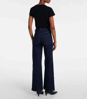 FRAME Le Slim Palazzo Wide-leg Jeans - Blue