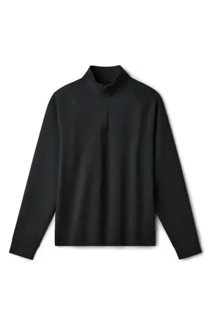 RHONE Dreamstate Quarter-zip Pullover - Pure Black