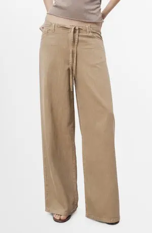 Mango Drawstring Pants For Women