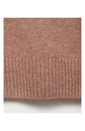 Mango Crewneck Raglan Sleeve Sweater - Medium Brown