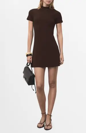 Mango Perkins Sweater Dress - Chocolate