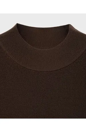 Mango Perkins Sweater Dress - Chocolate