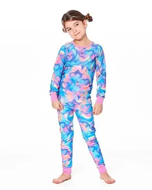 DEUX PAR DEUX Organic Cotton Two-piece Pajamas - Rainbow Heart Print