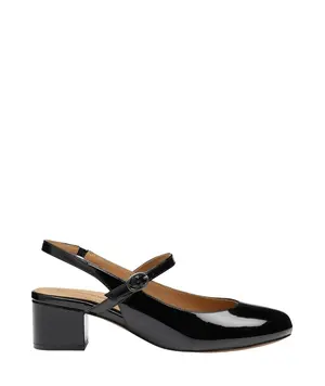 Johnston & Murphy Sienna Mary Jane Slingback Pump - Black Patent Leather