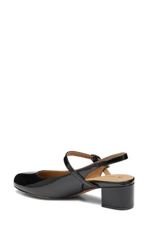 Johnston & Murphy Sienna Mary Jane Slingback Pump - Black Patent Leather