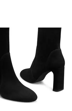 STUART WEITZMAN Babette Bootie 85 - Black Suede