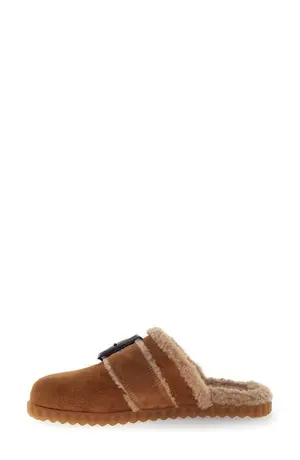 VOILE BLANCHE Fredrik Faux Shearling Mule - Brown
