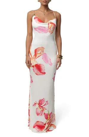 JLUXLABEL Floral Maxi Slipdress - Ivory