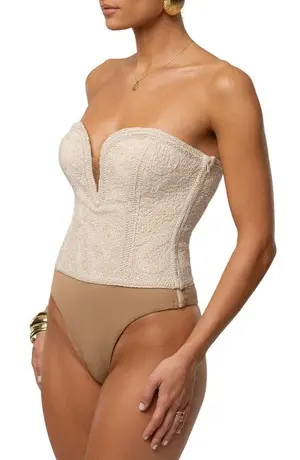 JLUXLABEL Serene Coast Strapless Bodysuit