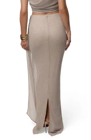 JLUXLABEL Luna Draped Maxi Skirt