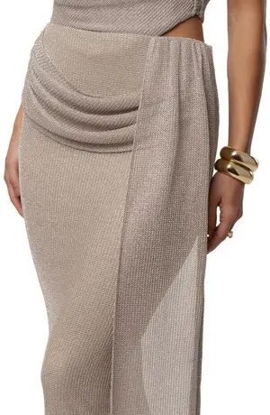 JLUXLABEL Luna Draped Maxi Skirt