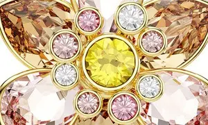 SWAROVSKI Idyllia Flower Drop Earrings - Gold/multi