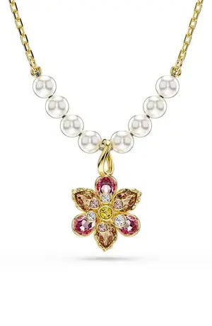 SWAROVSKI Idyllia Pendant Necklace - Gold/multi