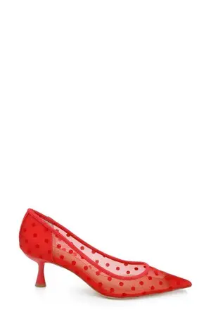 Badgley Mischka Elena Pointed Cap Toe Pump