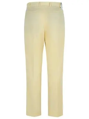 PT TORINO Ivory Virgin Wool Trousers