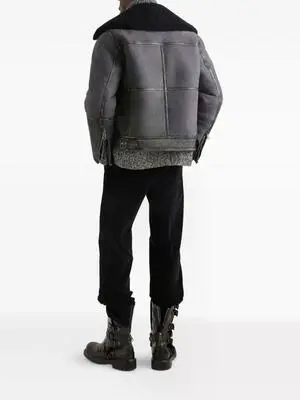 Dolce & Gabbana Leather Jacket - Grey