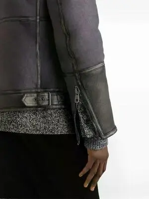 Dolce & Gabbana Leather Jacket - Grey