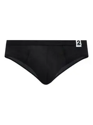 Dsquared2 Logo-label Briefs - Black