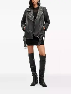 ALLSAINTS Billie Studded-collar Biker Jacket