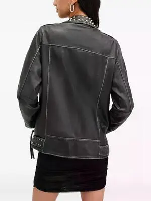 ALLSAINTS Billie Studded-collar Biker Jacket