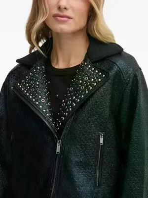 Dkny Stud-embellished Biker Jacket