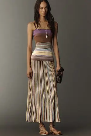 Pleated Drop Waist Dresses