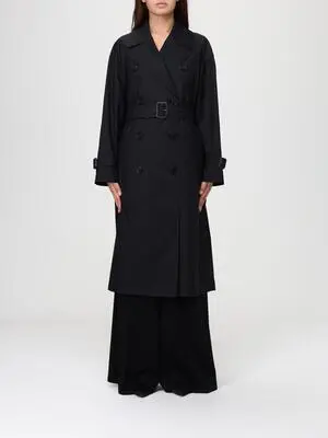 Max Mara Double-breasted Belted Trench Coat - Black