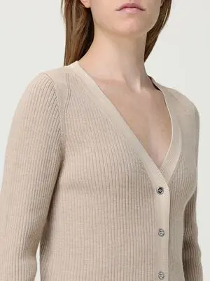 Pinko Ribbed Cardigan With V-neck