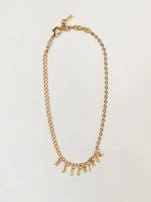 Moschino Jewel Necklace - Gold