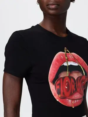 Fiorucci Cotton Blend T-shirt With Graphic Logo Print