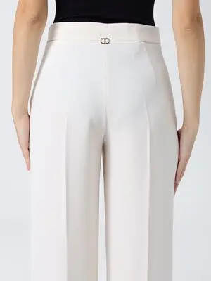 TWINSET Wide Leg Trousers - Pearl