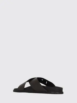 Dolce & Gabbana Embellished Cross Strap Sandals - Cocoa