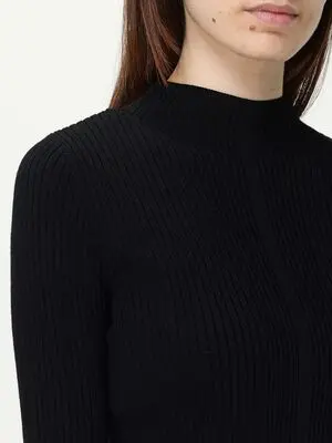 Pinko Ribbed Knit Sweater With Lace Detailing