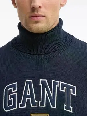 Gant Logo-embellished Turtleneck Sweater