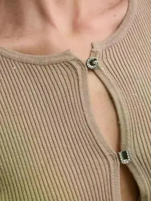 Guess Sequin-embellished Ribbed Cardigan