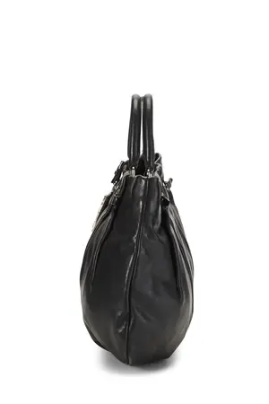 Prada Calfskin Pleated Tote