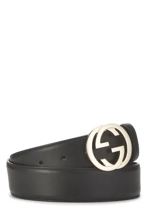 Gucci Interlocking Logo Belt - Black