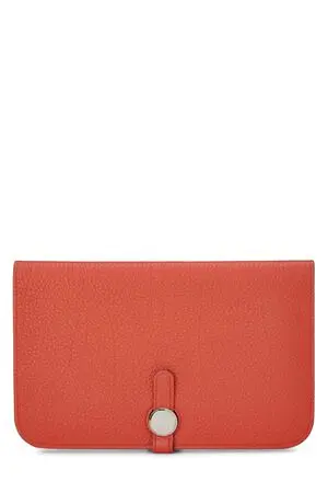 Hermès Togo Dogon Wallet - Red