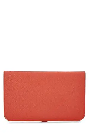 Hermès Togo Dogon Wallet - Red