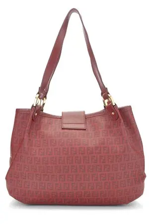 Fendi Zucca Coated Canvas Chiusura Tote